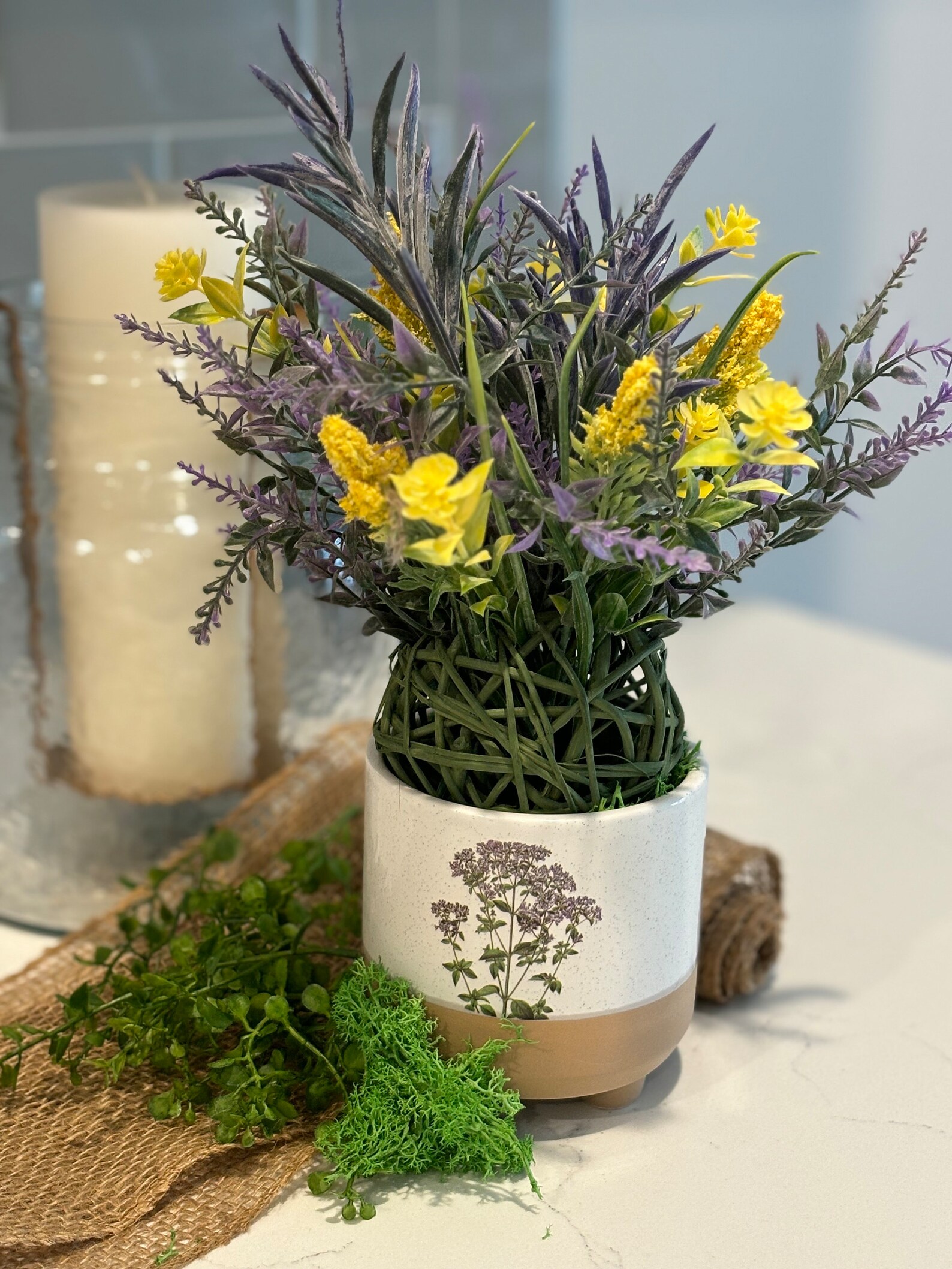 Poki Faux Flower Arrangement - Etsy