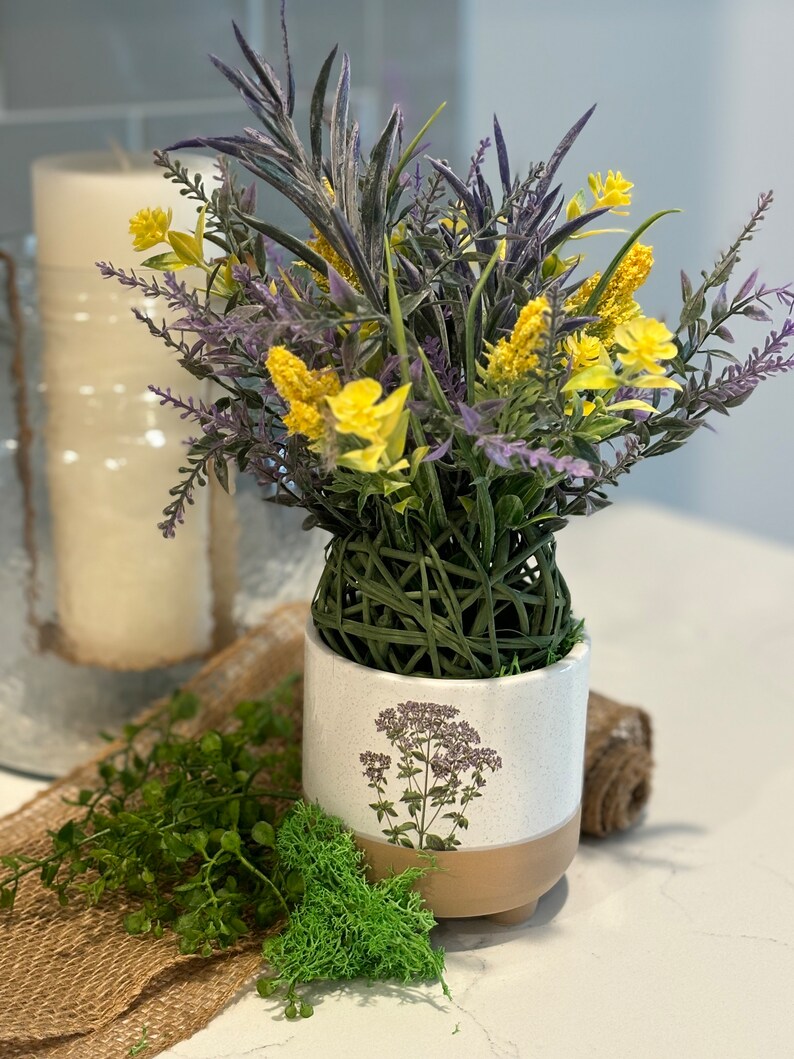 Poki Faux Flower Arrangement - Etsy