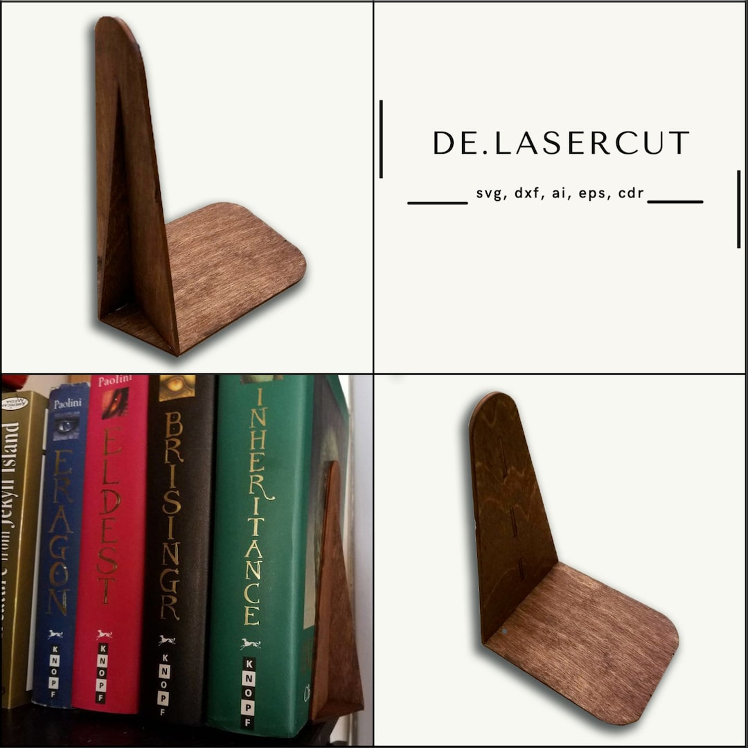 Laser Cut Book Holder SVG Bundle Glowforge Bookholder Nook Svg Files ...