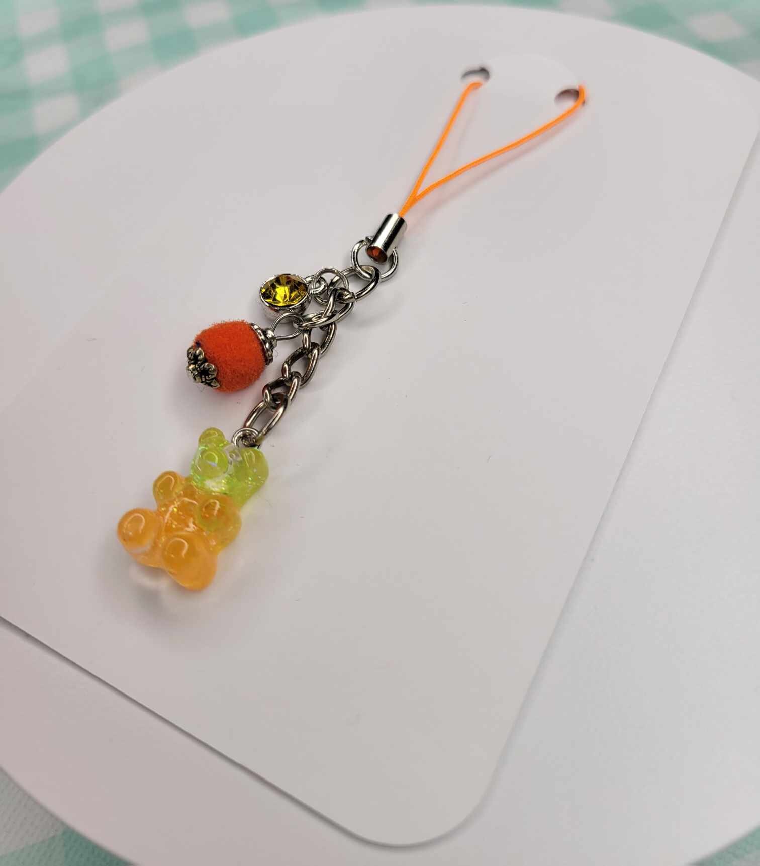 Orange Soda Pop Gummy Bear Cell Phone Charm - Etsy