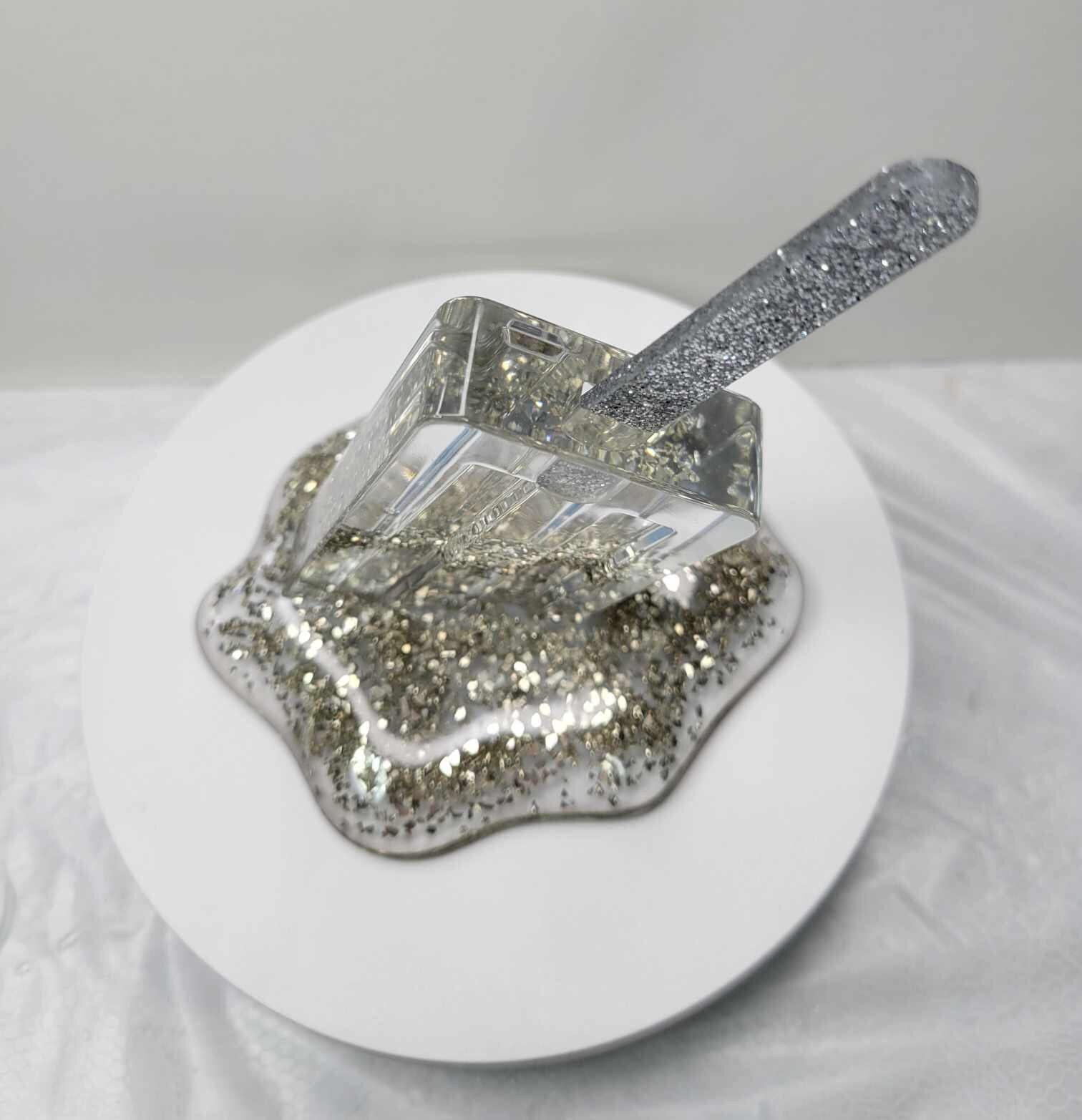 Diamond Sparkle Melting Popsicle Pop Art Decor, Resin Sculpture, Candy ...