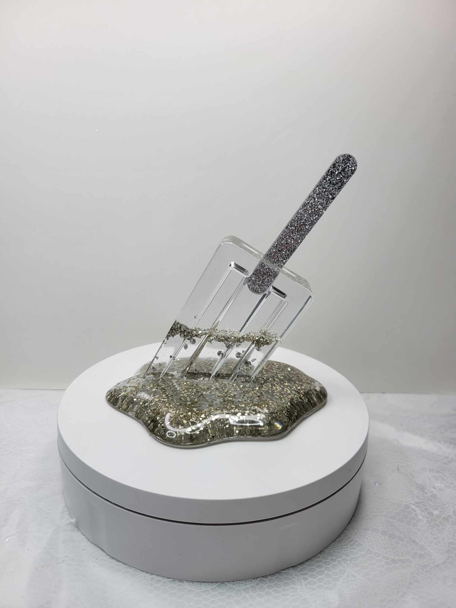 Diamond Sparkle Melting Popsicle Pop Art Decor, Resin Sculpture, Candy ...