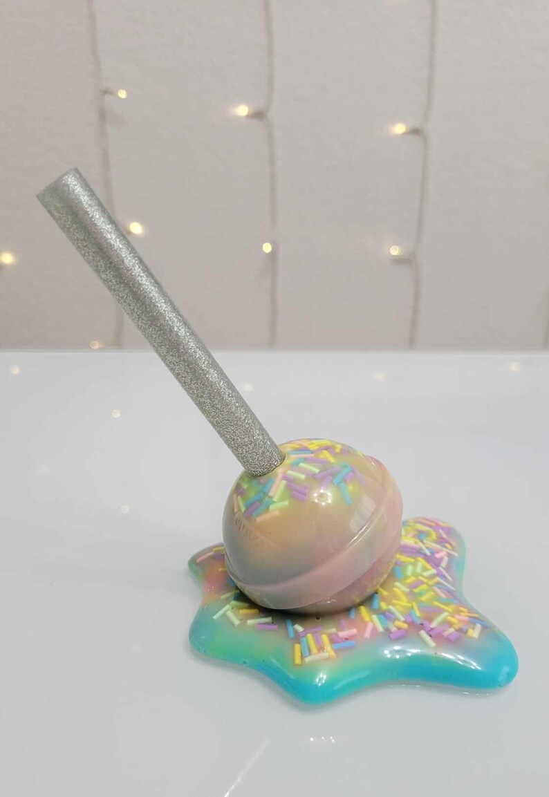 Dreamy Melting Lollipop Pop Art Decor, Resin Sculpture, Candy Art - Etsy