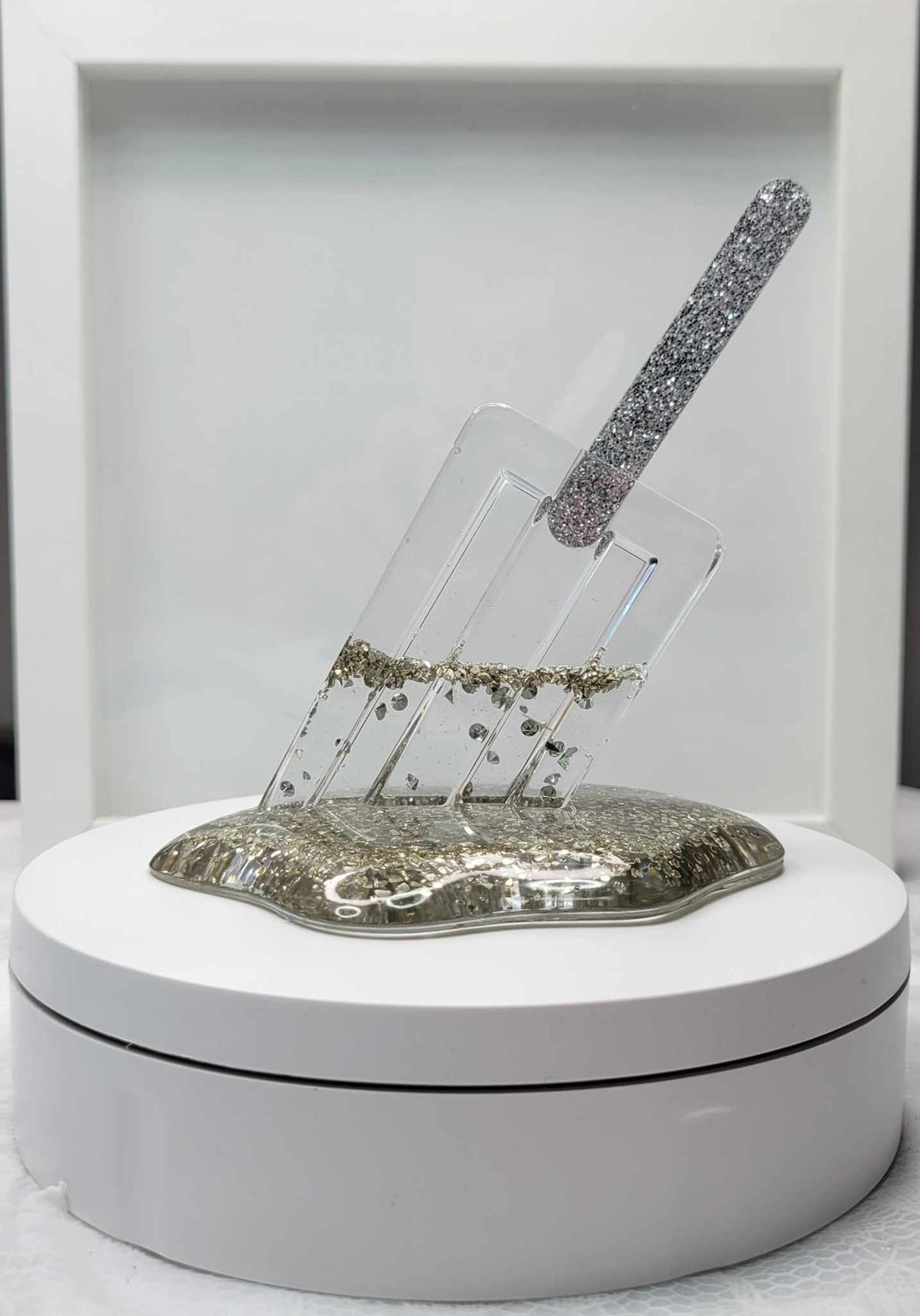 Diamond Sparkle Melting Popsicle Pop Art Decor, Resin Sculpture, Candy ...