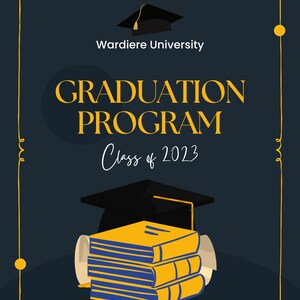 Graduation Program - Etsy