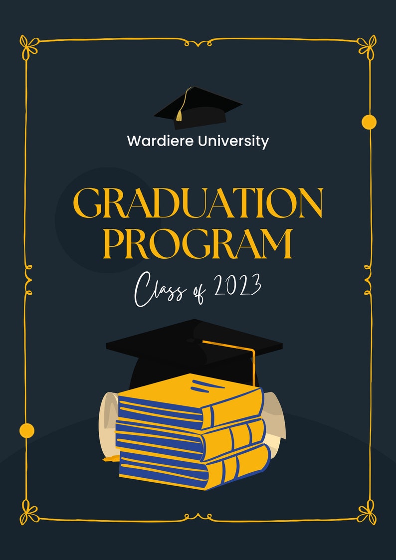 Graduation Program - Etsy