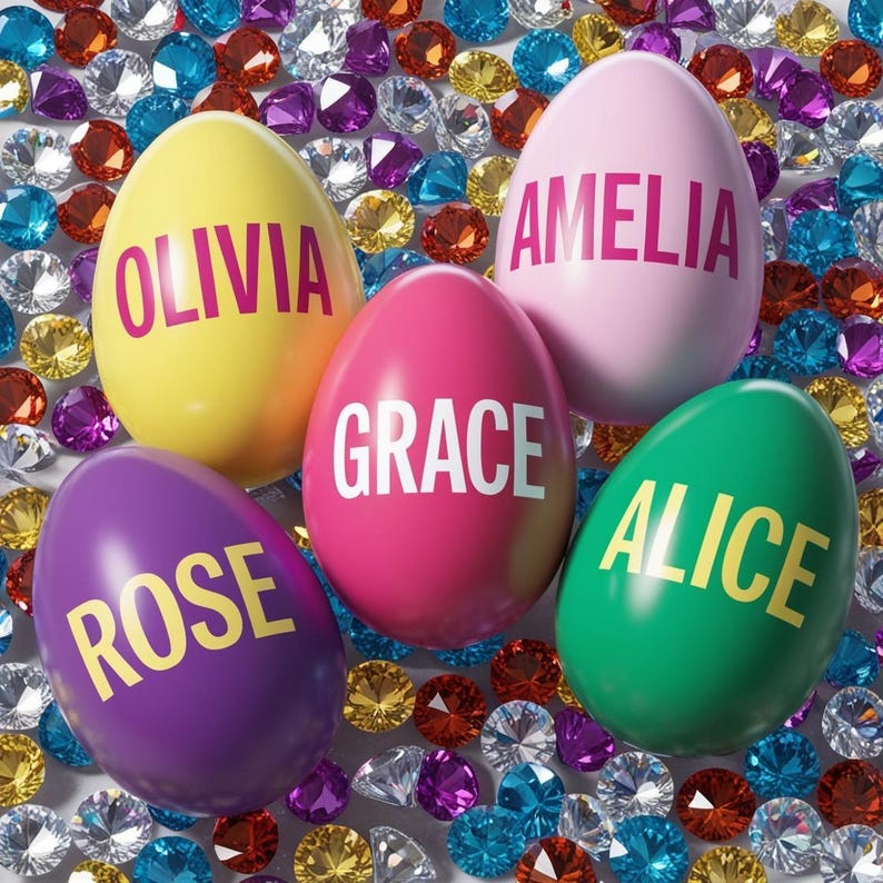 Easter Eggs, Easter Egg Hunt, Easter Eggs Personalized, Easter Party ...