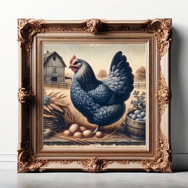 Chicken Print - Etsy