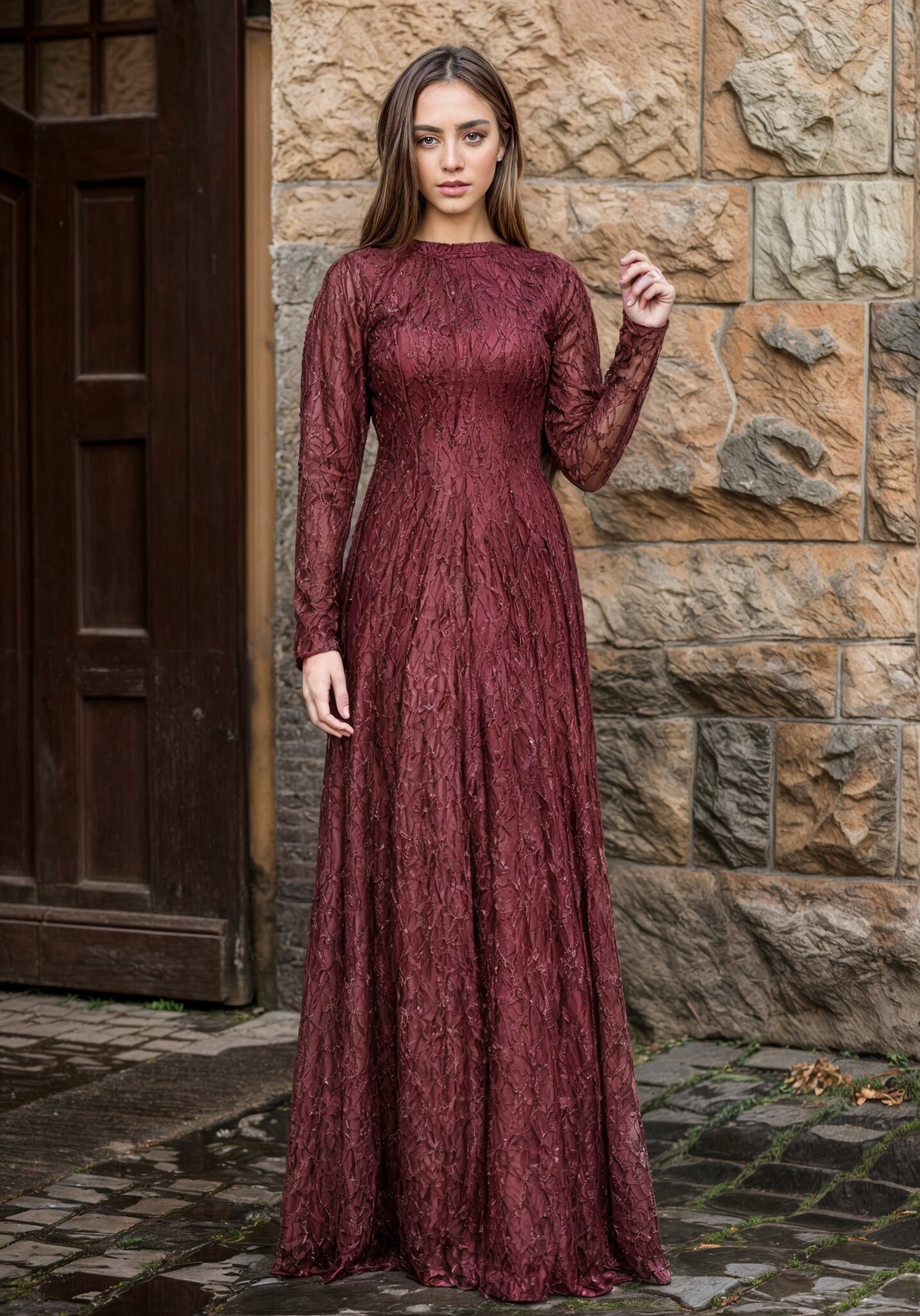 Modest Maxi Dress Sewing Pattern: Elegant Long Sleeve Gown (US 2-30 ...