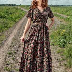 V Neck Dress Sewing Pattern, Prom Dress PDF Sewing Pattern Instant ...