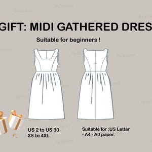 Button Down Dress Sewing Pattern: Cottagecore Flared Dress (PDF ...