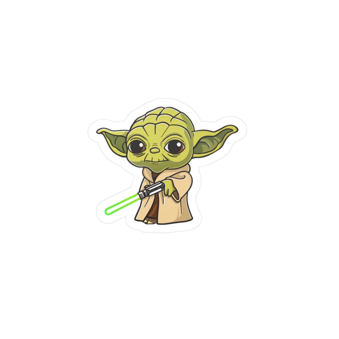 Yoda Sticker | Animal Stickers | Waterproof, Vinyl and Dishwasher Safe ...