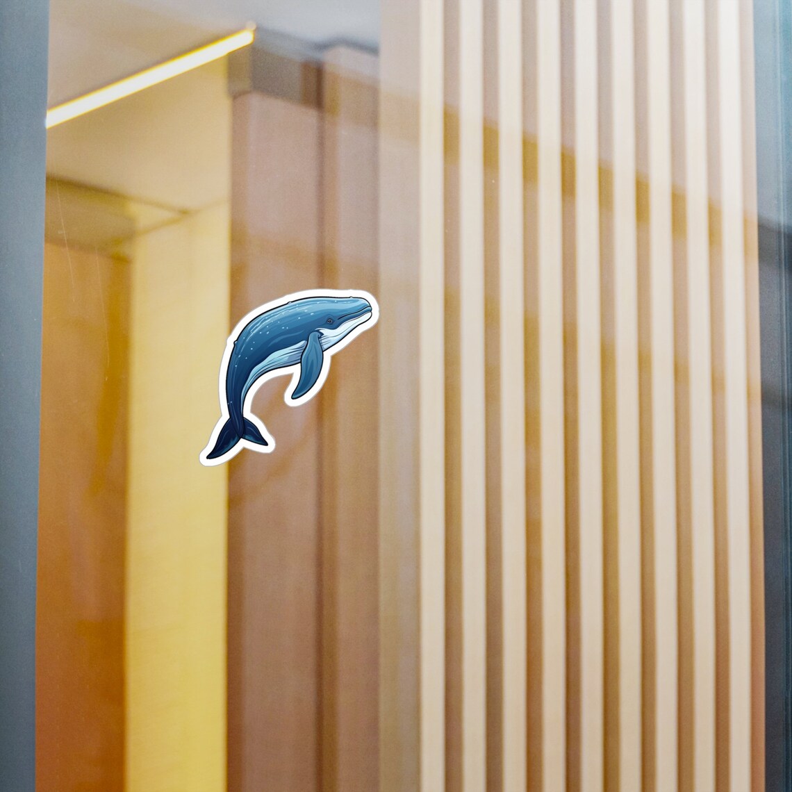 Blue Whale Sticker | Cute Wild Animal Stickers | Waterproof, Vinyl and ...