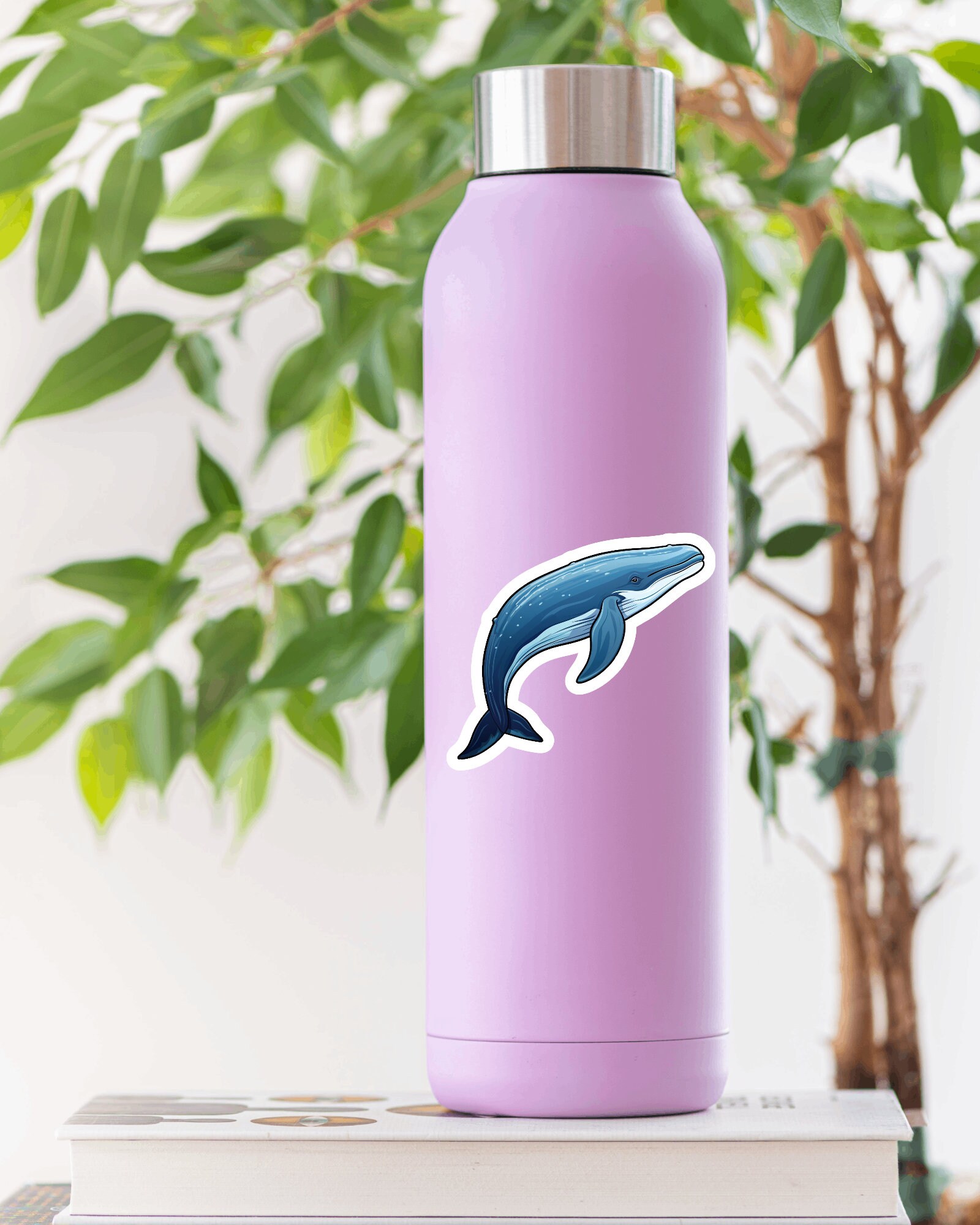 Blue Whale Sticker | Cute Wild Animal Stickers | Waterproof, Vinyl and ...