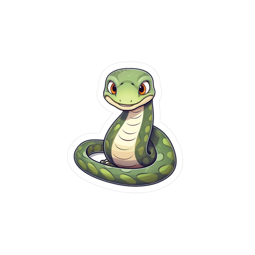 Snake Sticker | Cute Wild Animal Stickers | Waterproof, Vinyl and ...