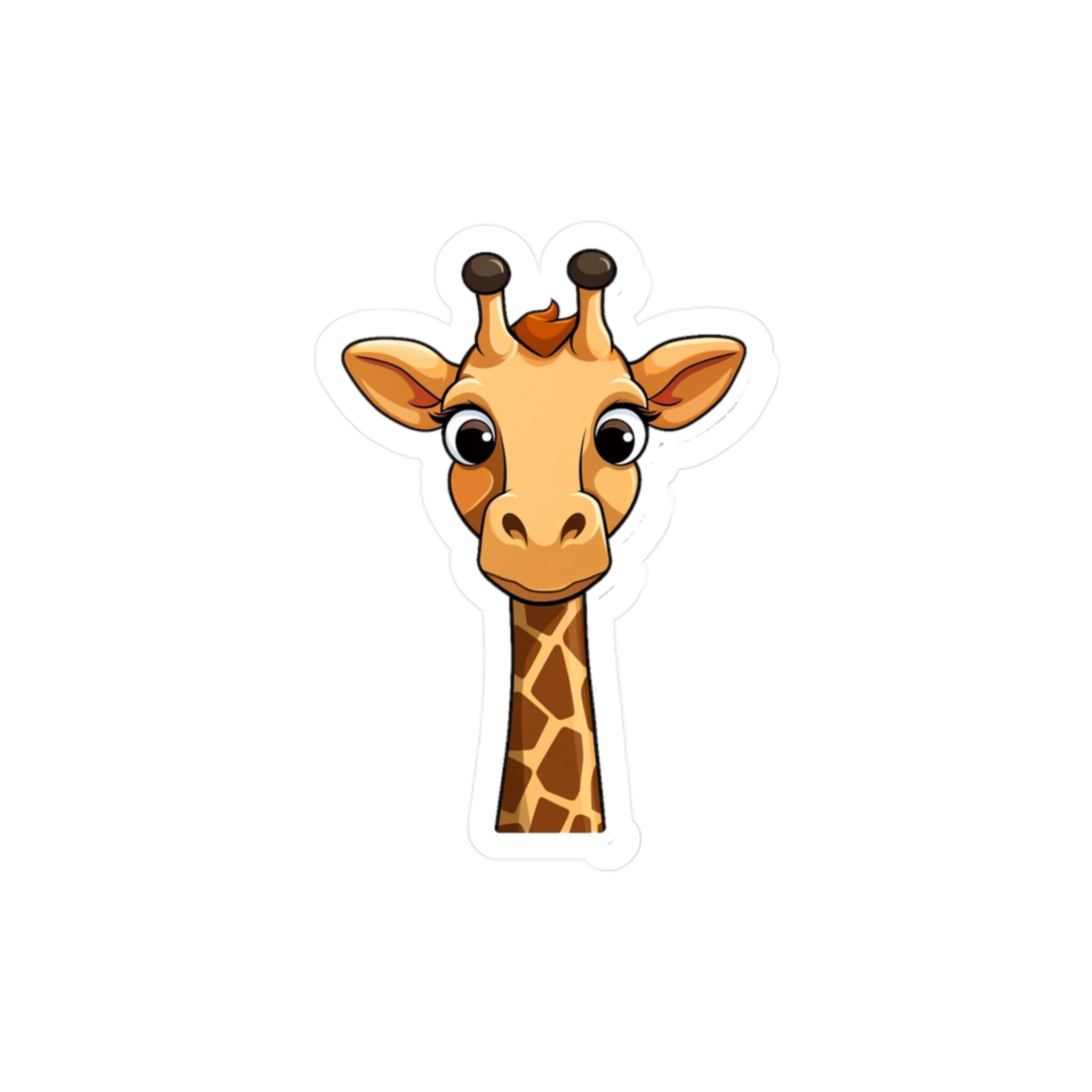 Giraffe Sticker | Cute Wild Animal Stickers | Waterproof, Vinyl and ...