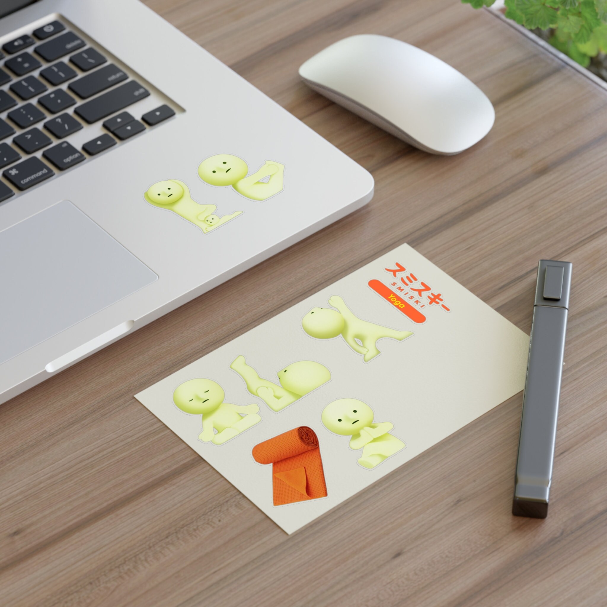 Smiski Yoga Series Vinyl Diecut Sticker Sheet - Etsy