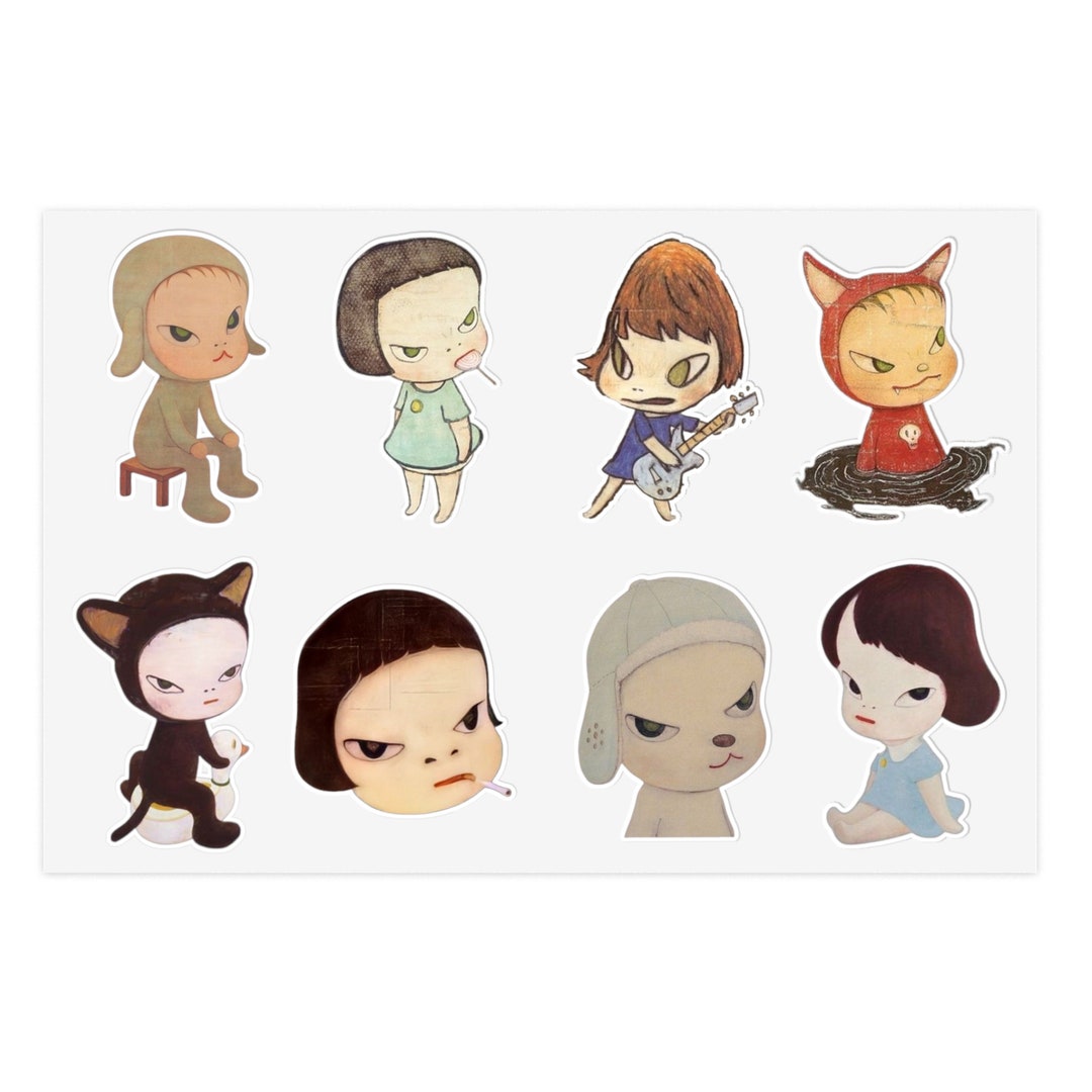 Yoshitomo Nara Assorted Artwork Vinyl Sticker Sheet - Etsy