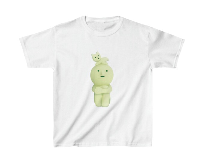 Smiski and Cat on Head Living Series Baby Graphic Tee - Etsy