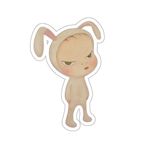 Yoshitomo Nara Bunny Costume Kid Vinyl Diecut Sticker - Etsy