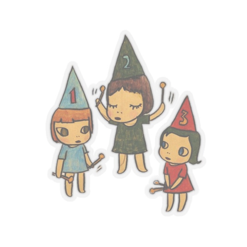 Yoshitomo Nara 123 Drumming Girls Vinyl Diecut Sticker - Etsy