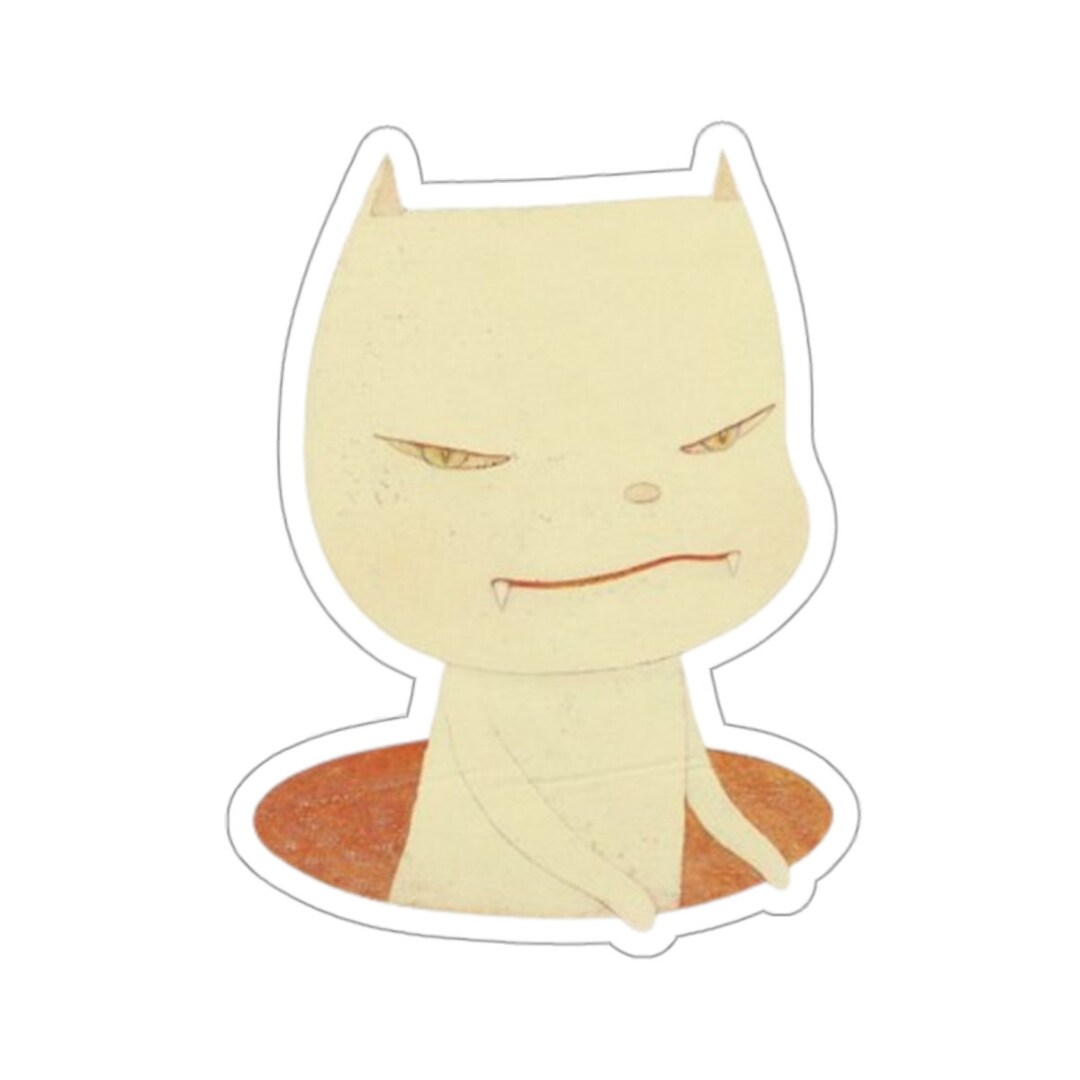 Yoshitomo Nara Peeping Cat Vinyl Diecut Stickers - Etsy