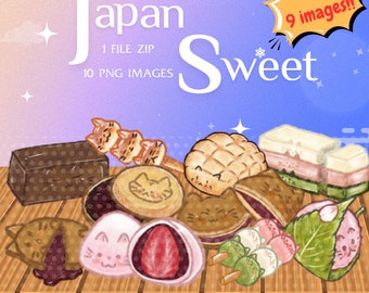 Japan Food Cliparts • Cat Japan Food PNG • Set of 12 Cliparts - Etsy
