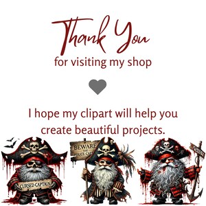 Halloween Pirate Captain Gnome Watercolor Clipart | 24 PNG Files | High ...