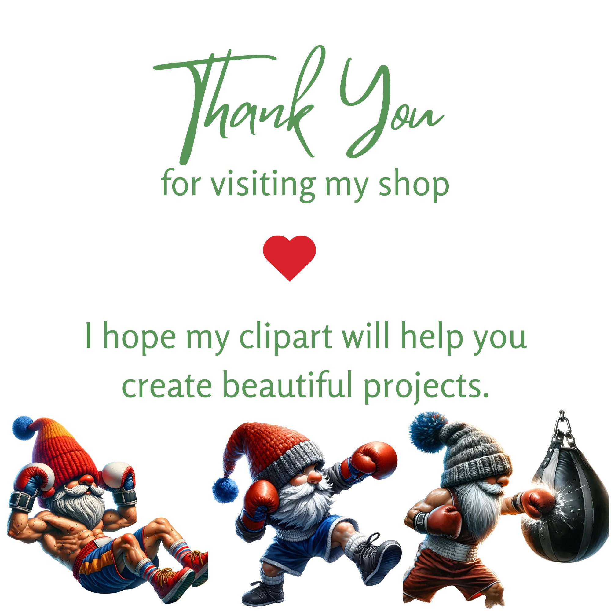 Knockout Boxing Gnome Clipart, Boxing Gnome Watercolor,sports Gnome ...