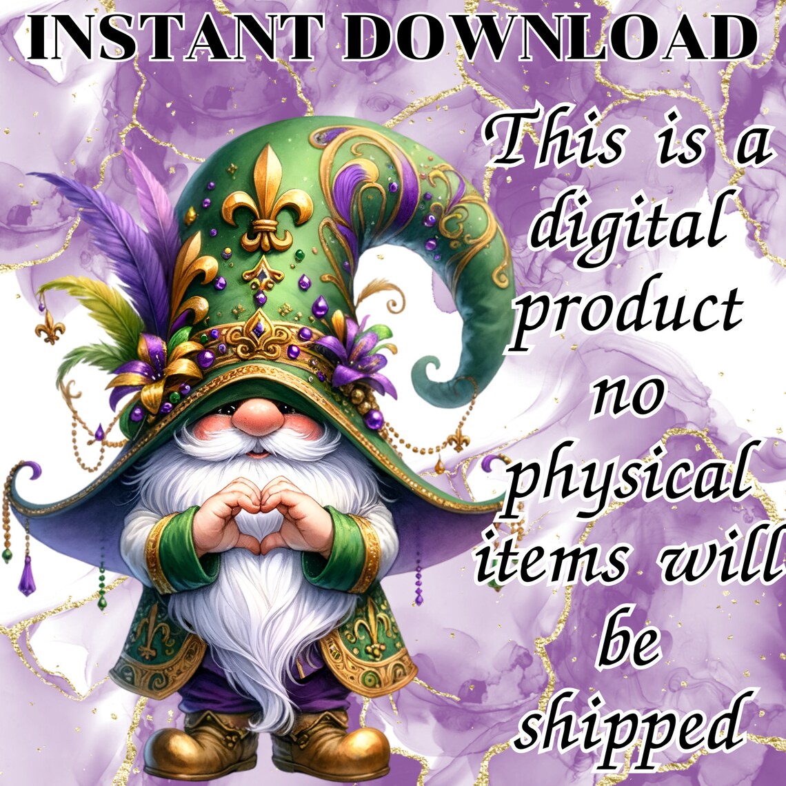 Mardi Gras Gnome PNG, Festival Party Gnome Clipart Commercial Use Mardi ...