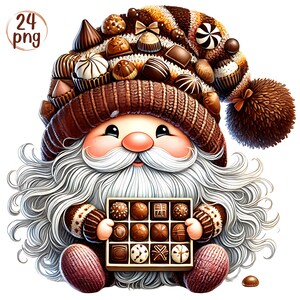 Chocolate Gnomes Watercolor Clipart, Candy Gnomes (digital Download) - Etsy