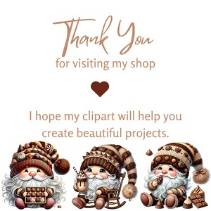 Chocolate Gnomes Watercolor Clipart, Easter Chocolate Gnome, Candy ...