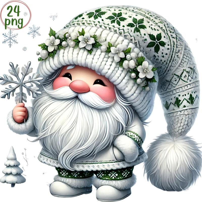 Christmas Gnomes Clipart - Etsy