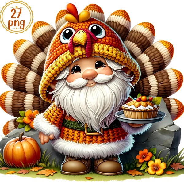 Thanksgiving Gnome - Etsy