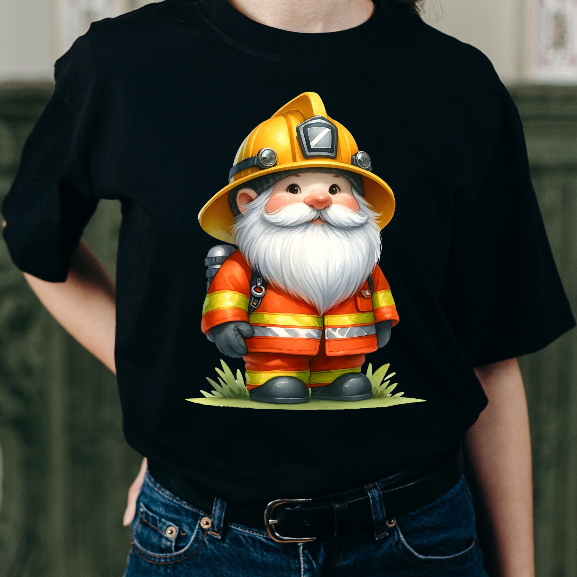 Construction Gnomes Builder Gnomes Watercolor Clipart, Construction ...