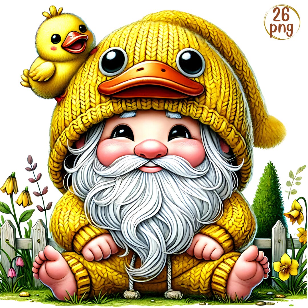 Watercolor Gnome Duck Clipart Set | 26 Pngs (digital Download) - Etsy