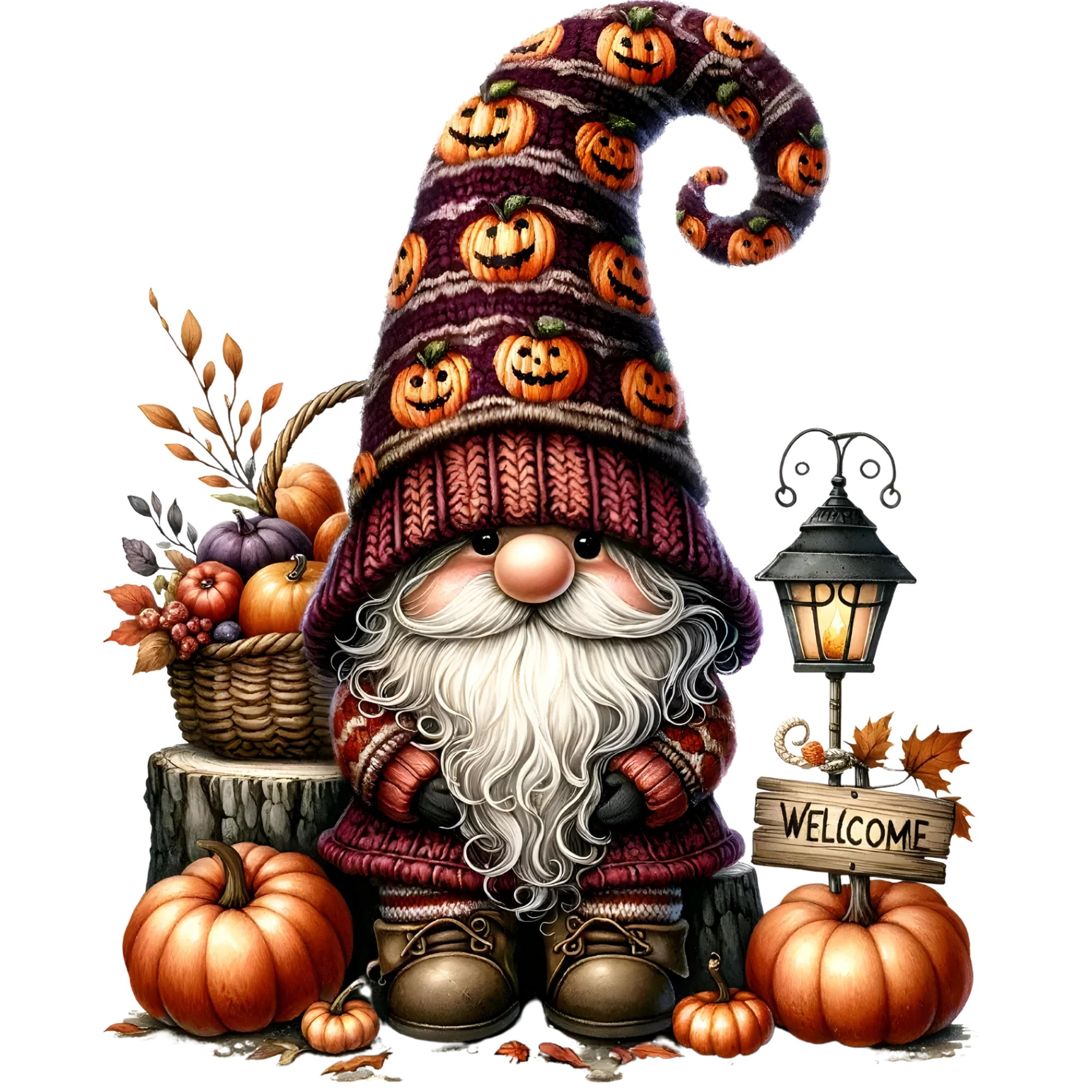 Fall Gnome Clipart, Gnome Clipart Bundle34 Png, Autumn Gnome Png ...