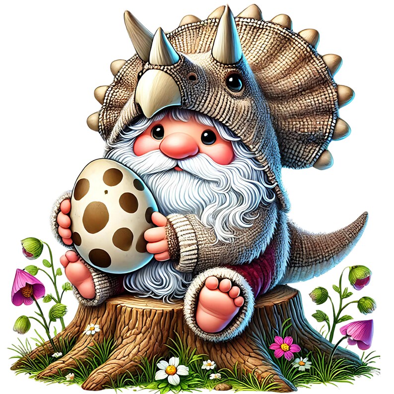 Dino Egg Gnome Watercolor Clipart – 23 PNG Images (digital Download) - Etsy