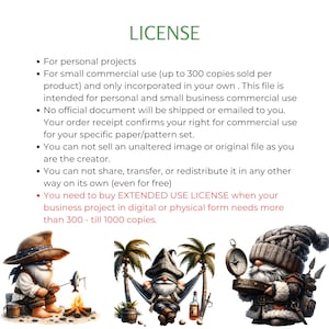 Adventurous Pirate Captain Gnome Clipart - 24 High-res Watercolor Pngs ...