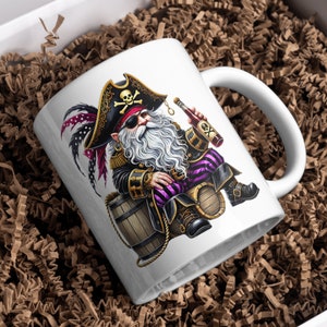 Pirate Captain Gnome Watercolor Clipart – 24 PNG Files (digital ...