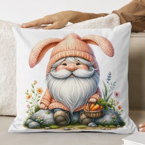 Cute Gnome Carrot ,watercolor Clipart ,farmer , Gnomes Sublimation ...