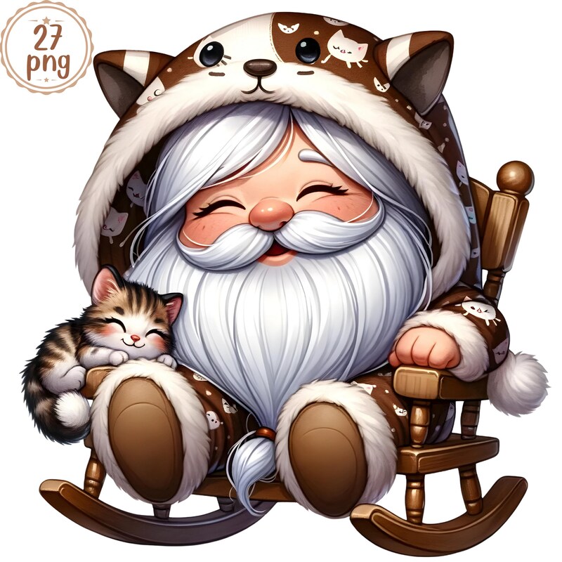 Cat Gnome Svg - Etsy
