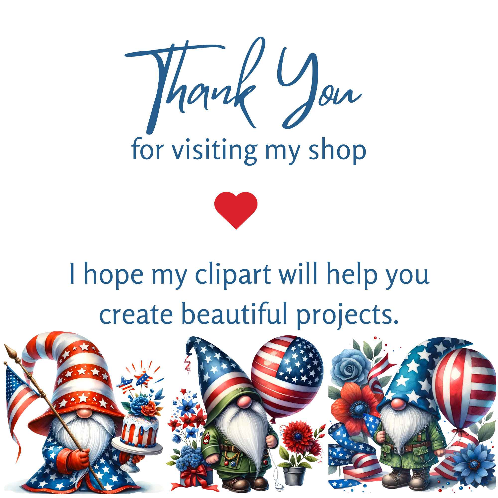 Patriotic Gnome Clipart Bundle. 34 PNG, American Pride, 4th of July PNG ...