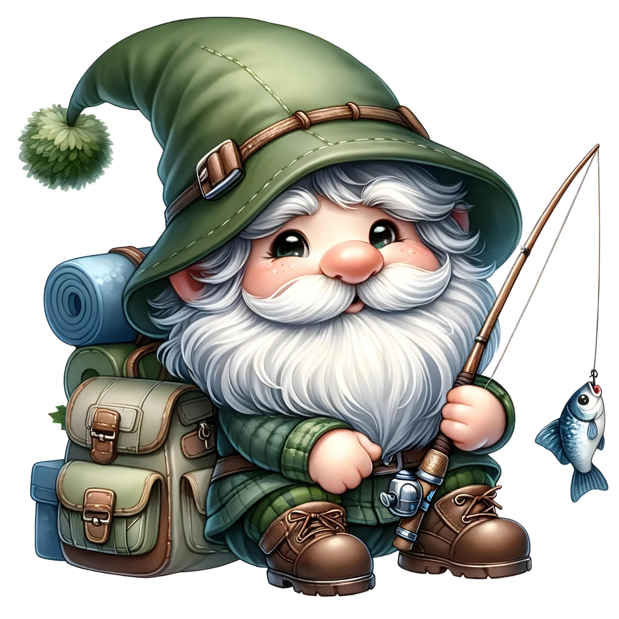 Watercolor Camping Gnome Clipart Bundle Png, Fall Gnomes, Camp Fire ...