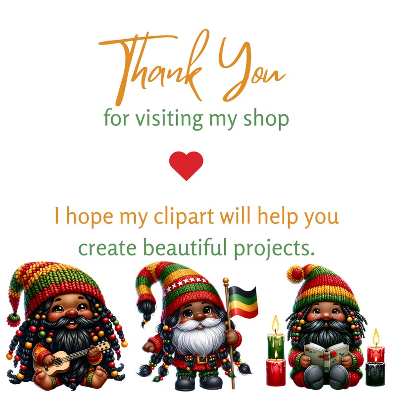 Black History Month Gnome Watercolor Clipart 24 Pngs Digital Download ...