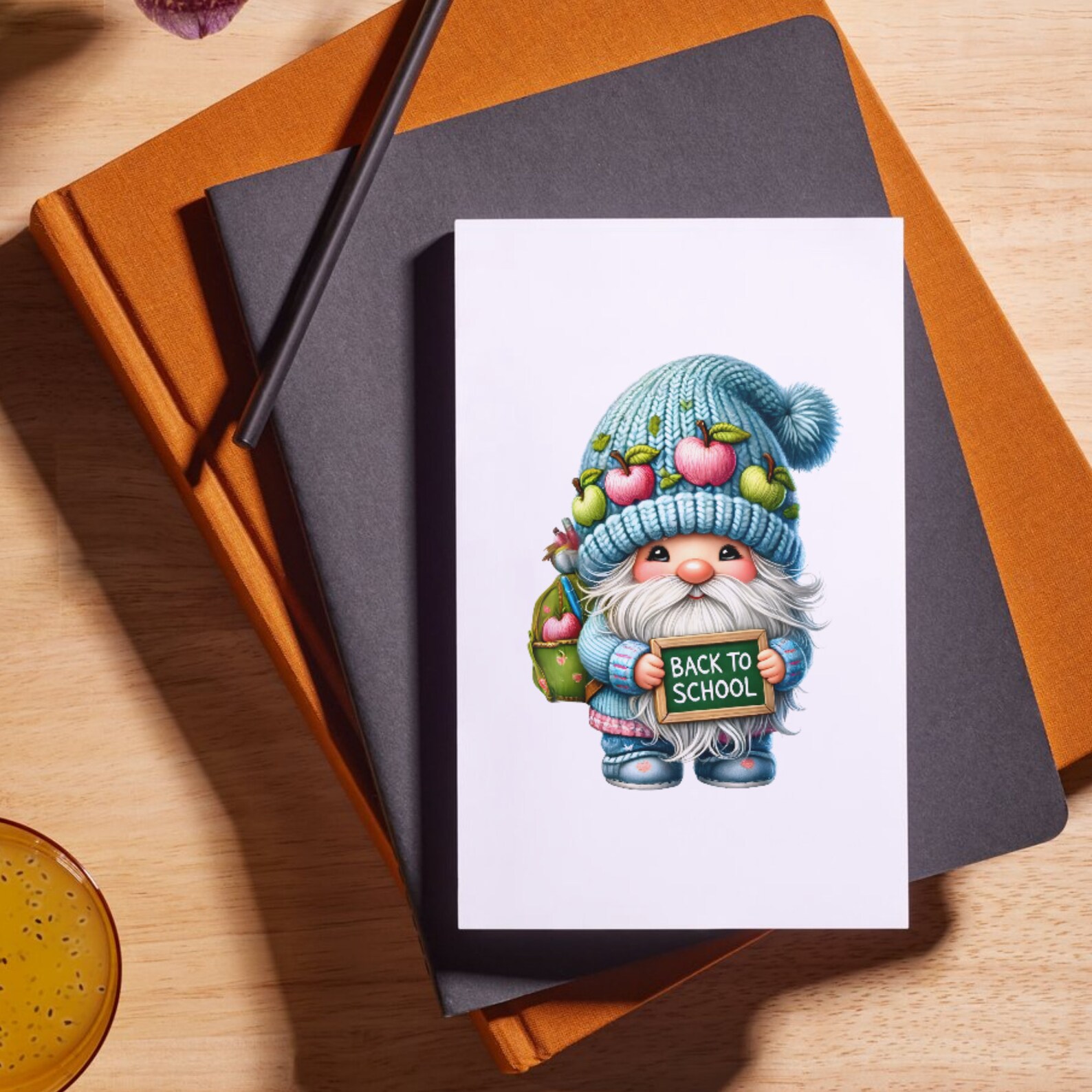 Watercolor Back to School Gnome Clipart Bundle (PNG) - Etsy