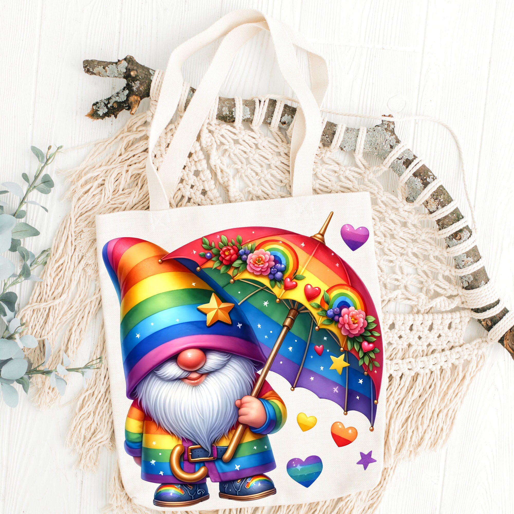 Watercolor LGBTQ Pride Gnome Clipart, Rainbow Design (25 PNG) - Etsy