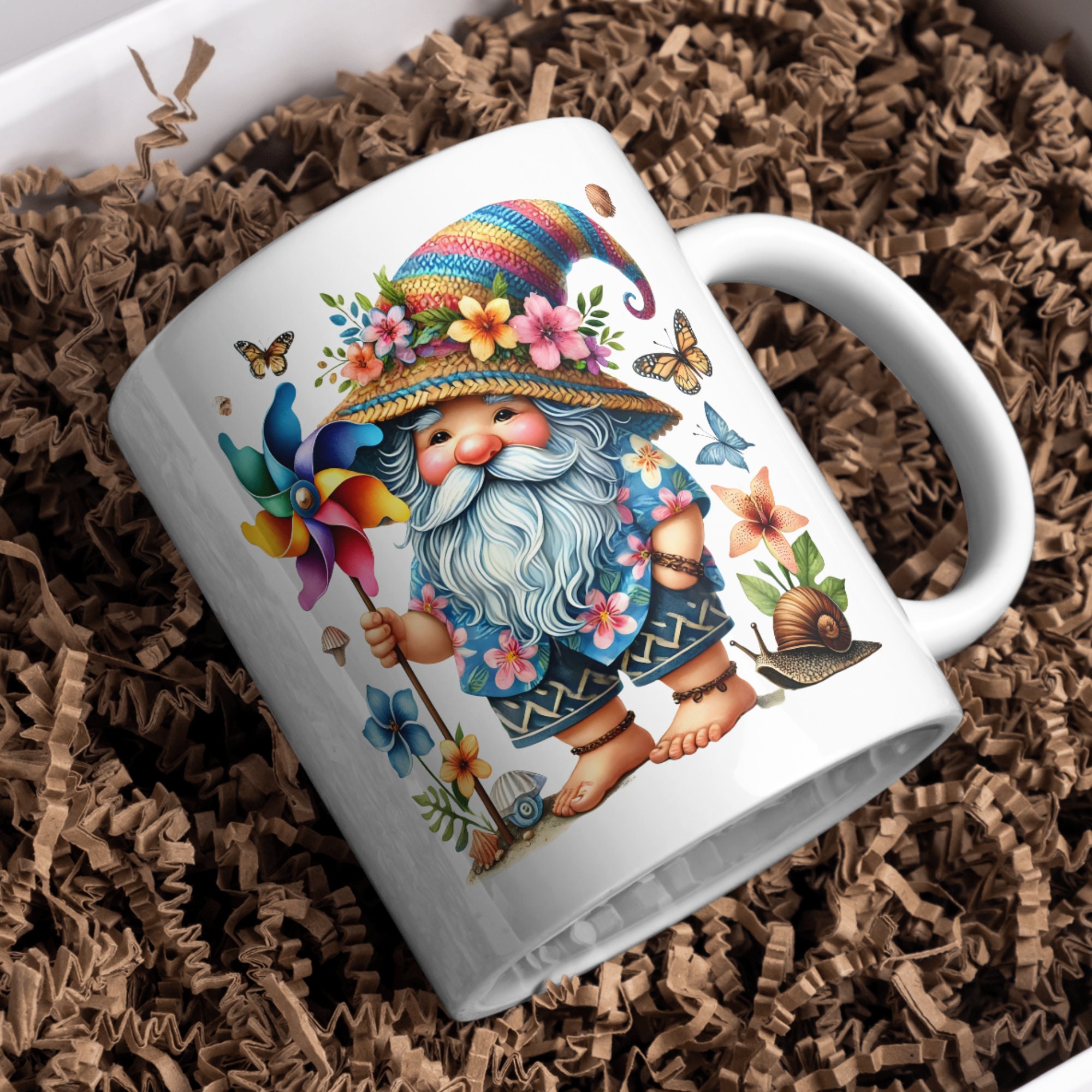 Summer Gnome Watercolor Clipart Bundle 24 Pngs Watercolor Summer Beach ...