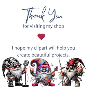 Rock Star Gnome Watercolor Clipart, Singer PNG (digital Download) - Etsy