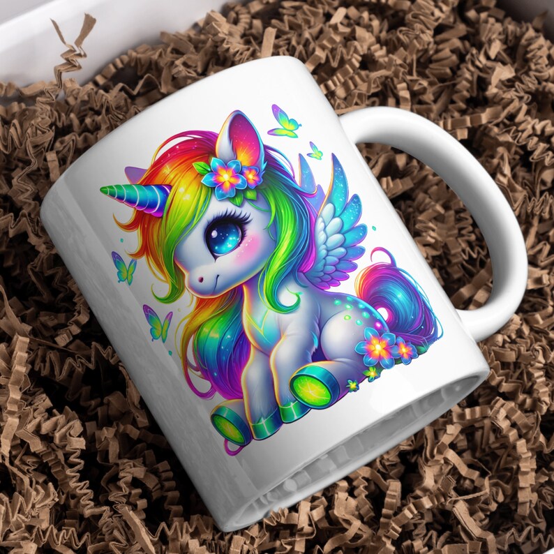 Unicorn Watercolor Clipart Set 25 PNG Digital Download, High-quality ...